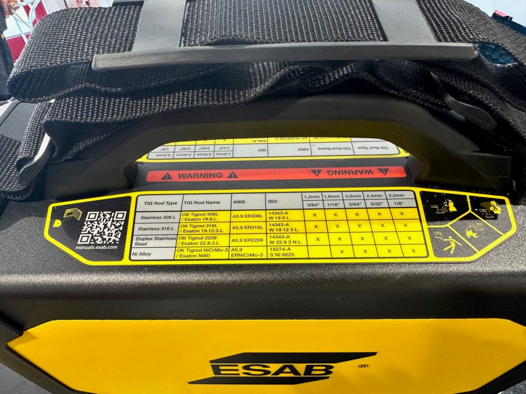 ESAB Rogue ET 200 iP Pro HF DC air cooled TIG welder