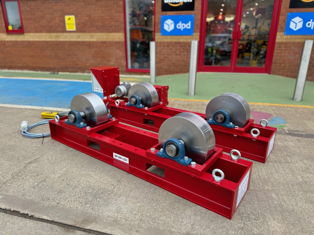 10 tonne STEEL WHEEL welding rotators for hire - Welding Equipment
