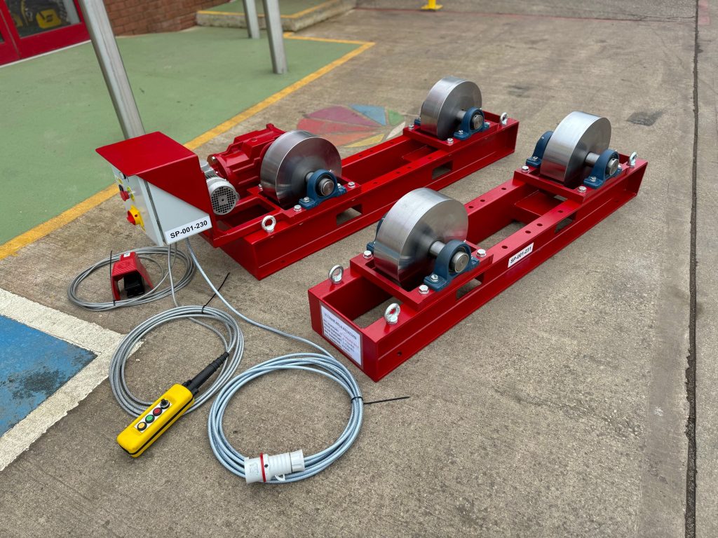 10 tonne STEEL WHEEL welding rotators for hire - Welding Equipment